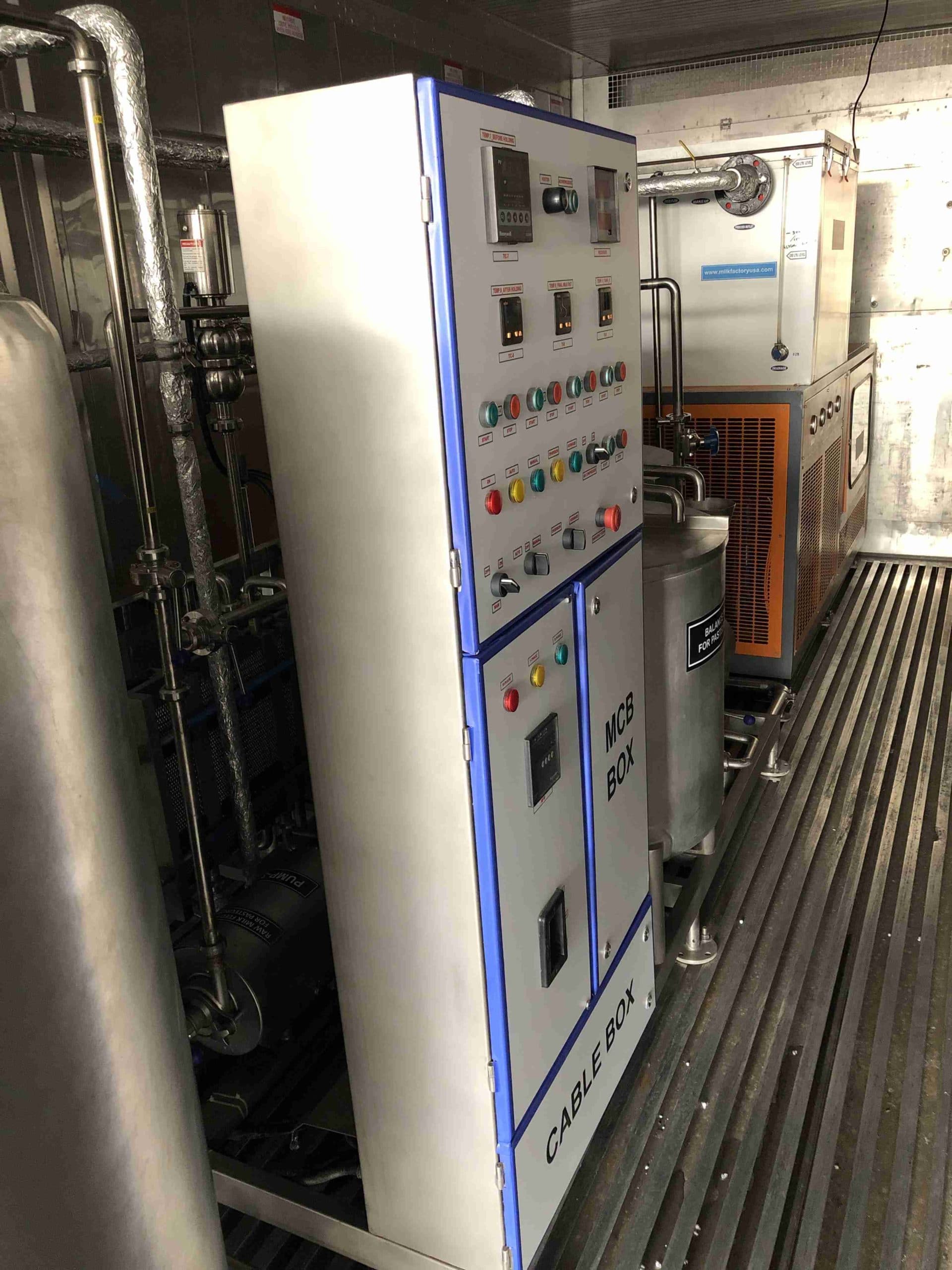 Milk pasteurization line - complet & installed in a container - 59 900€